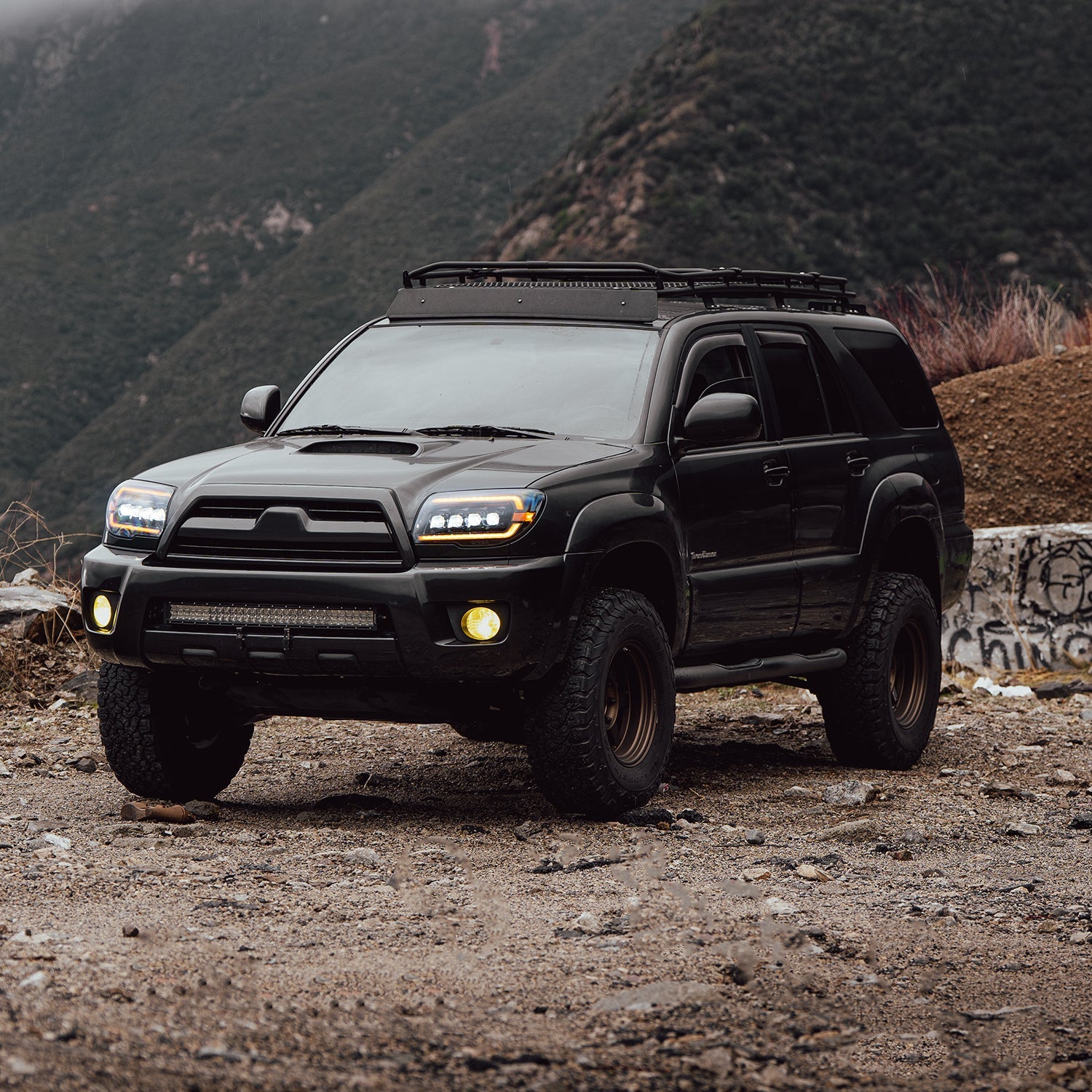 03-09 Toyota 4Runner NOVA-Series LED Projector Headlights Alpha-Black ...