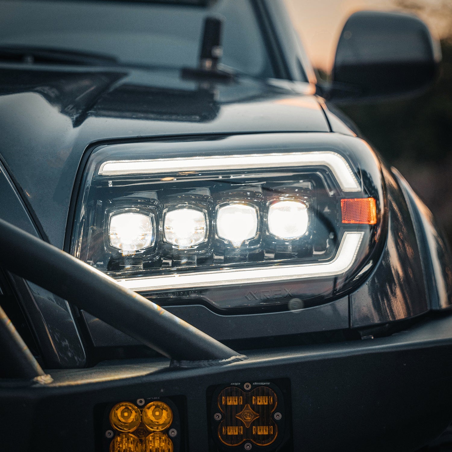 03-09 Toyota 4Runner NOVA-Series LED Projector Headlights Alpha-Black ...