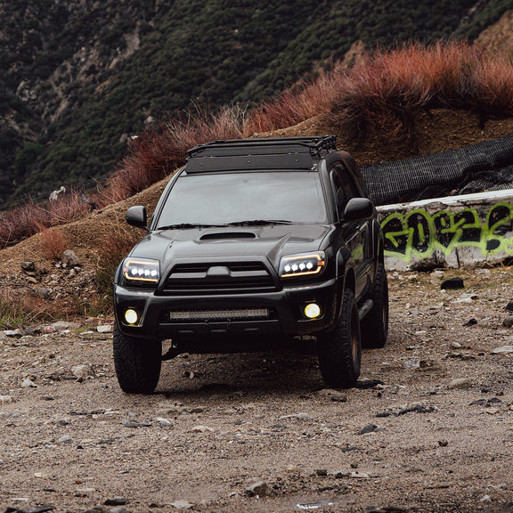03-09 Toyota 4Runner NOVA-Series LED Projector Headlights Alpha-Black ...