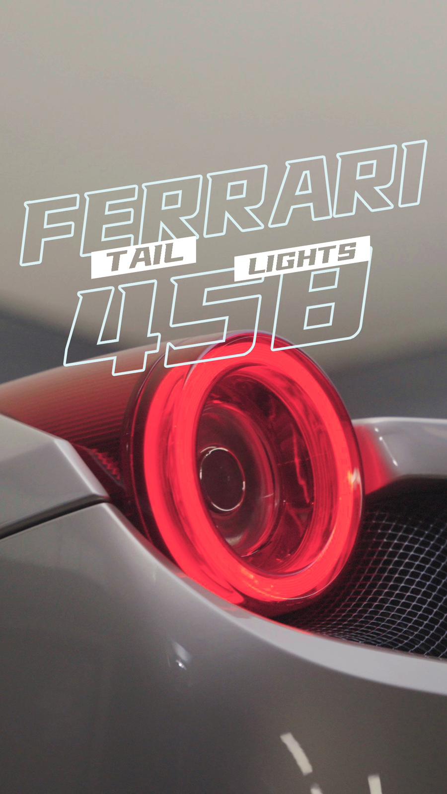 10-15 Ferrari 458 NOVA-Series Prismatic LED Tail Lights Red Smoke ...