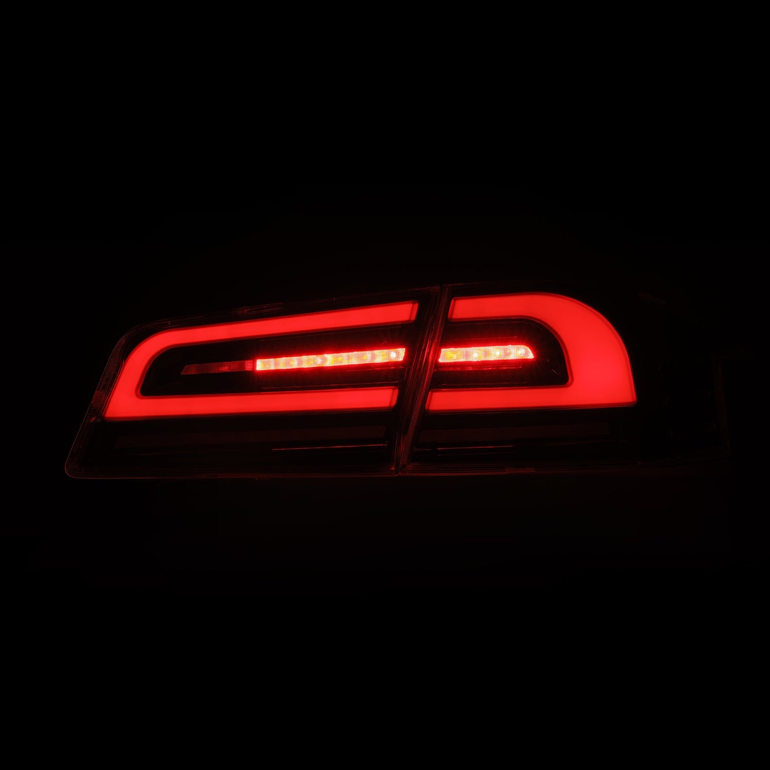 12-21 Tesla Model S LUXX-Series LED Tail Lights Alpha-Black (With Blac ...