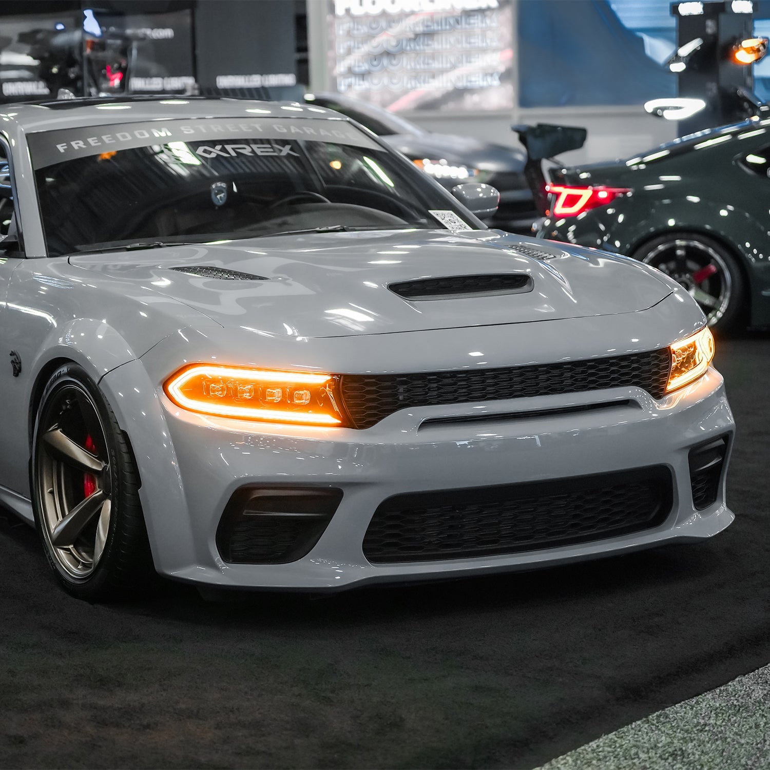 15-23 Dodge Charger NOVA-Series LED Projector Headlights Alpha-Black ...
