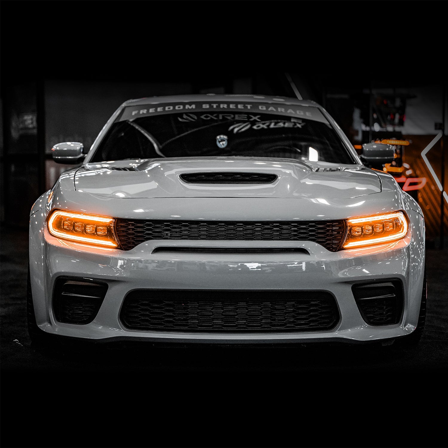 15-23 Dodge Charger NOVA-Series LED Projector Headlights Alpha-Black ...