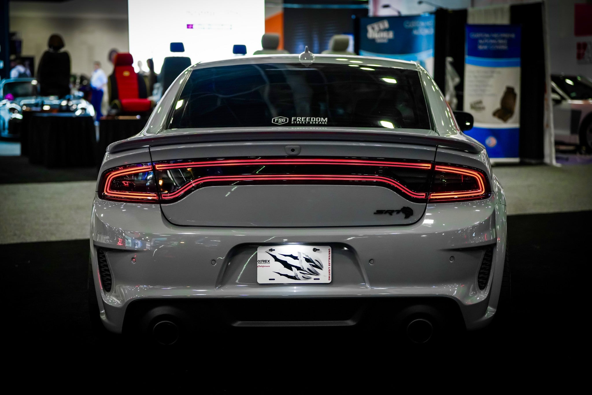 AlphaRex 642030 15 23 Dodge Charger NOVA Series Prismatic LED Tail Lights Chrome