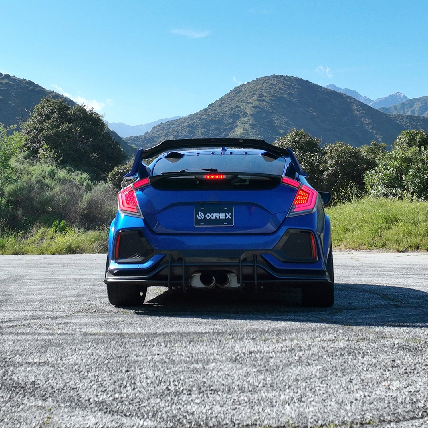 16-21 Honda Civic Hatchback NOVA-Series Prismatic LED Tail Lights Alpha ...