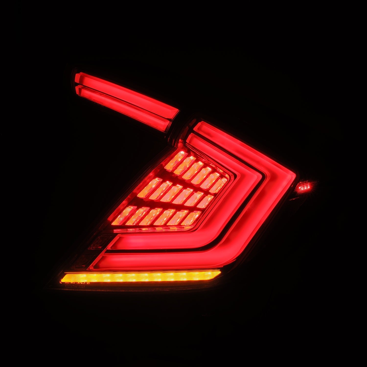 16-21 Honda Civic Hatchback NOVA-Series Prismatic LED Tail Lights Clear ...