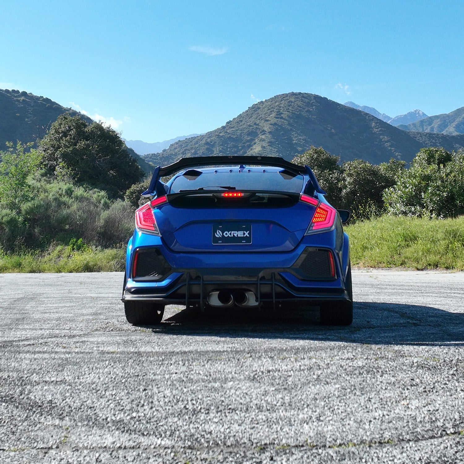 16-21 Honda Civic Hatchback NOVA-Series Prismatic LED Tail Lights Clear ...