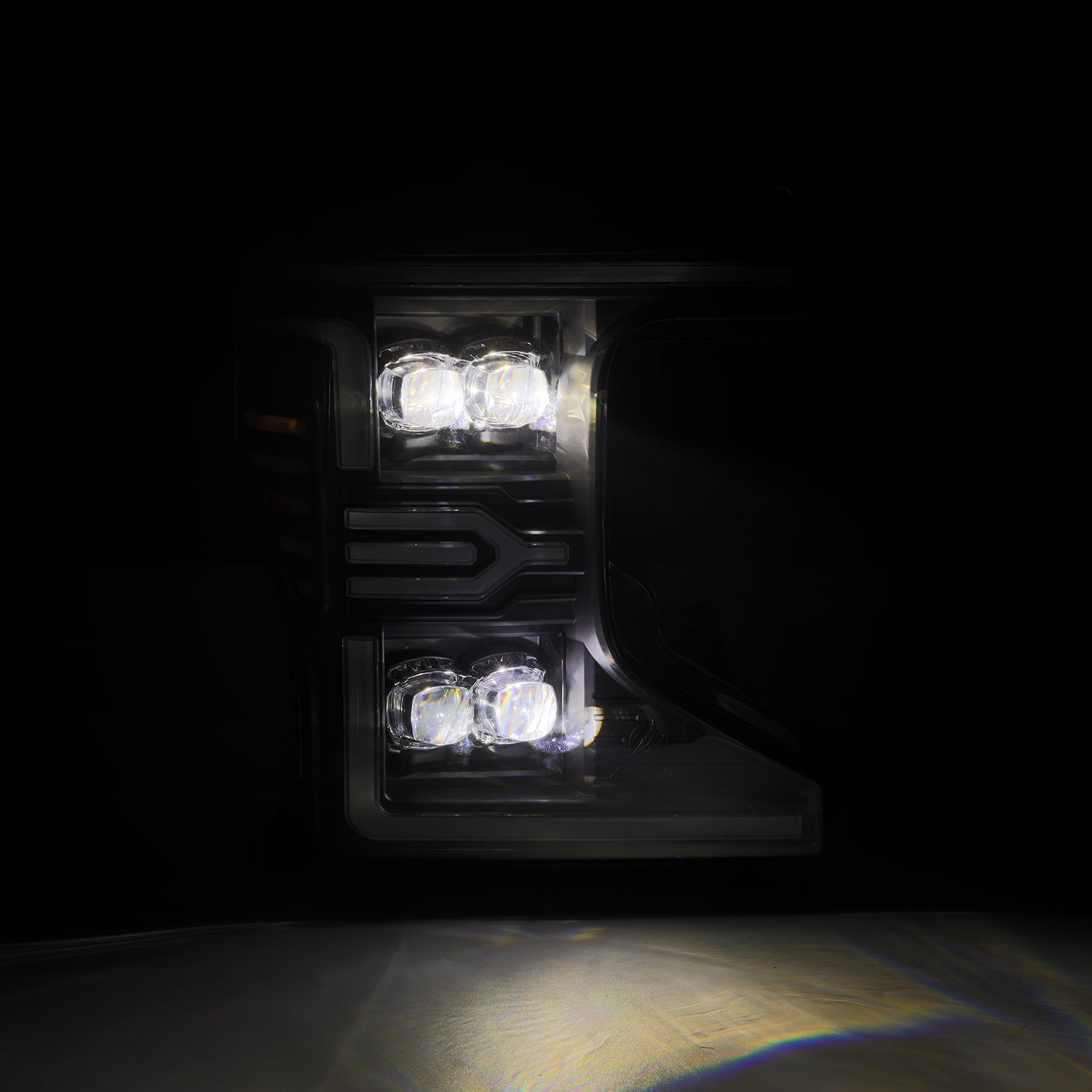 17-19 Ford Super Duty MKII NOVA-Series LED Projector Headlights Black ...