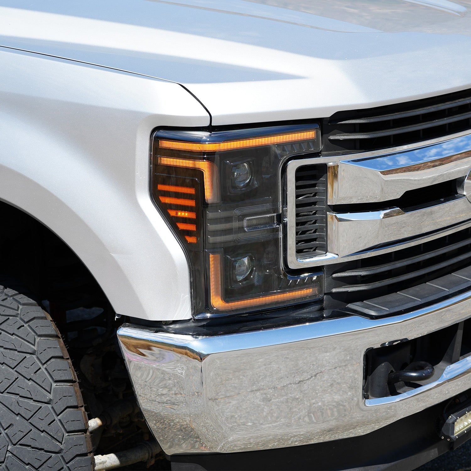 17-19 Ford Super Duty MKII PRO-Series Halogen Projector Headlights ...