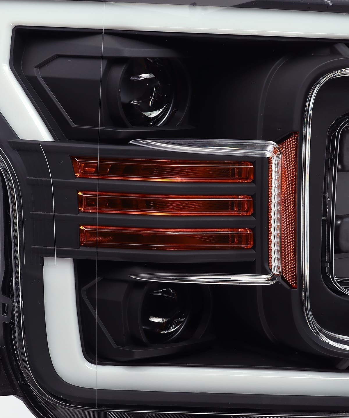 18-20 Ford F150 PRO-Series Halogen Projector Headlights Black | AlphaRex