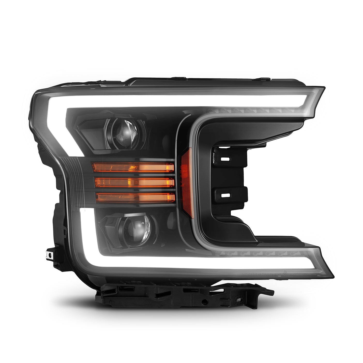 18-20 Ford F150 PRO-Series Halogen Projector Headlights Jet Black ...