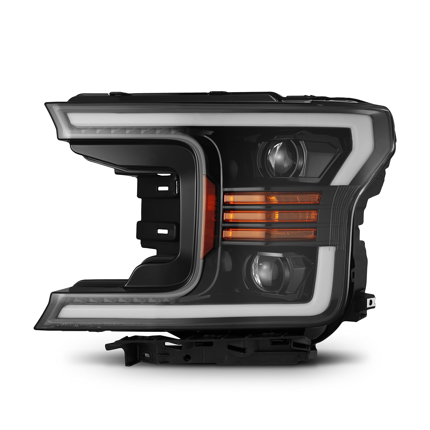 18-20 Ford F150 PRO-Series Halogen Projector Headlights Jet Black ...