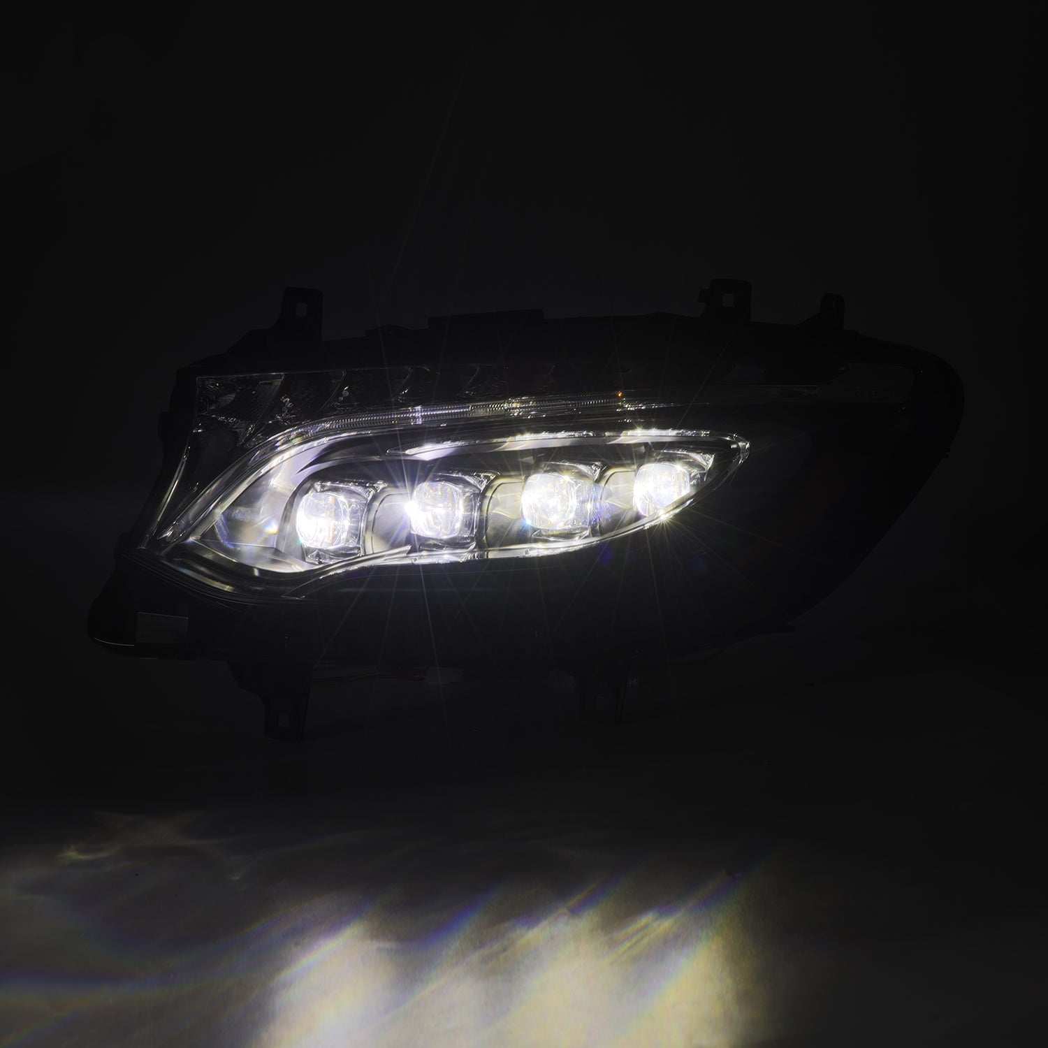 19-24 Mercedes-Benz Sprinter NOVA-Series LED Projector Headlights Black ...