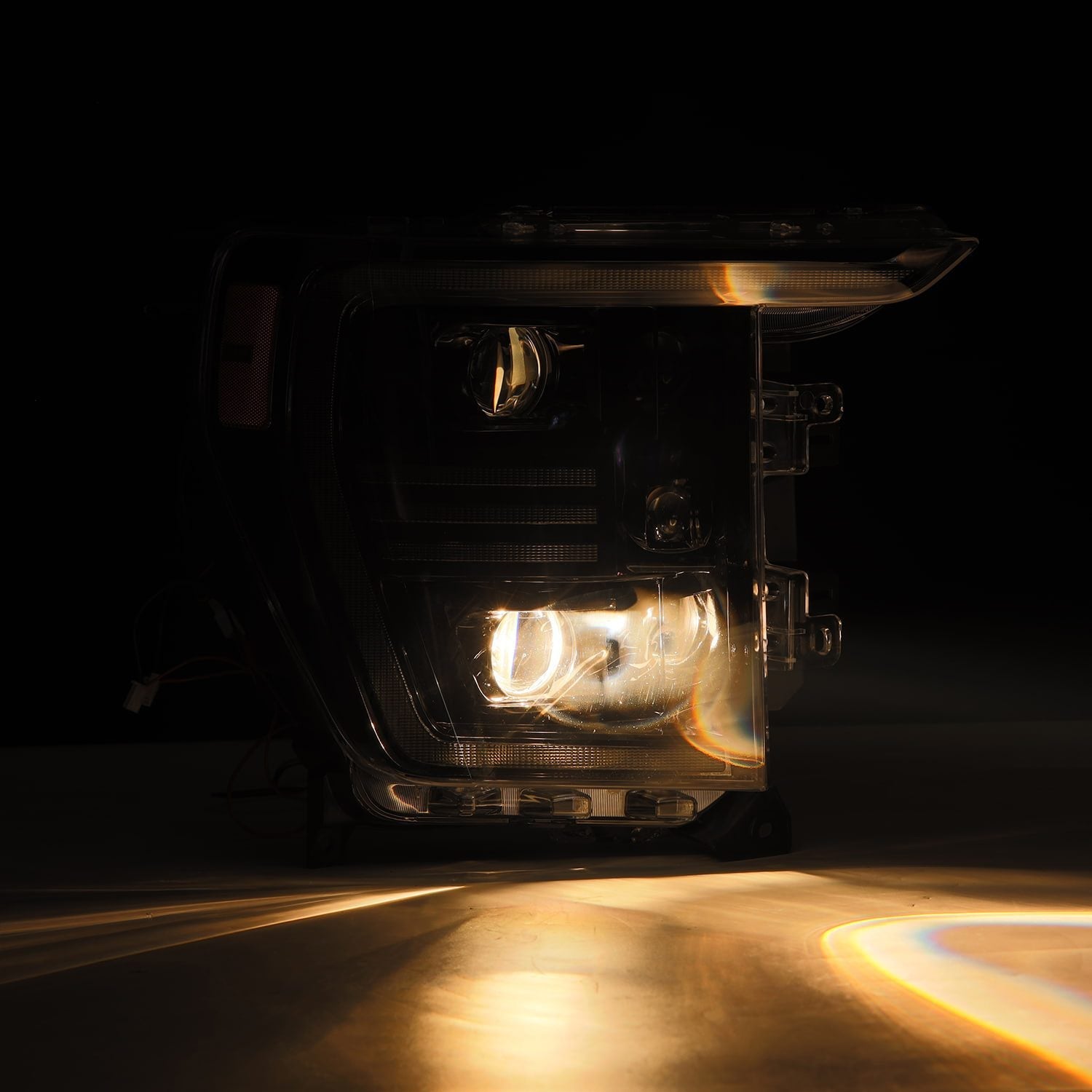 21-23 Ford F150 PRO-Series Halogen Projector Headlights Alpha-Black ...
